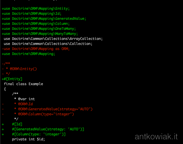 Using Php Attributes Instead Of Doctrine Annotations Rector Php